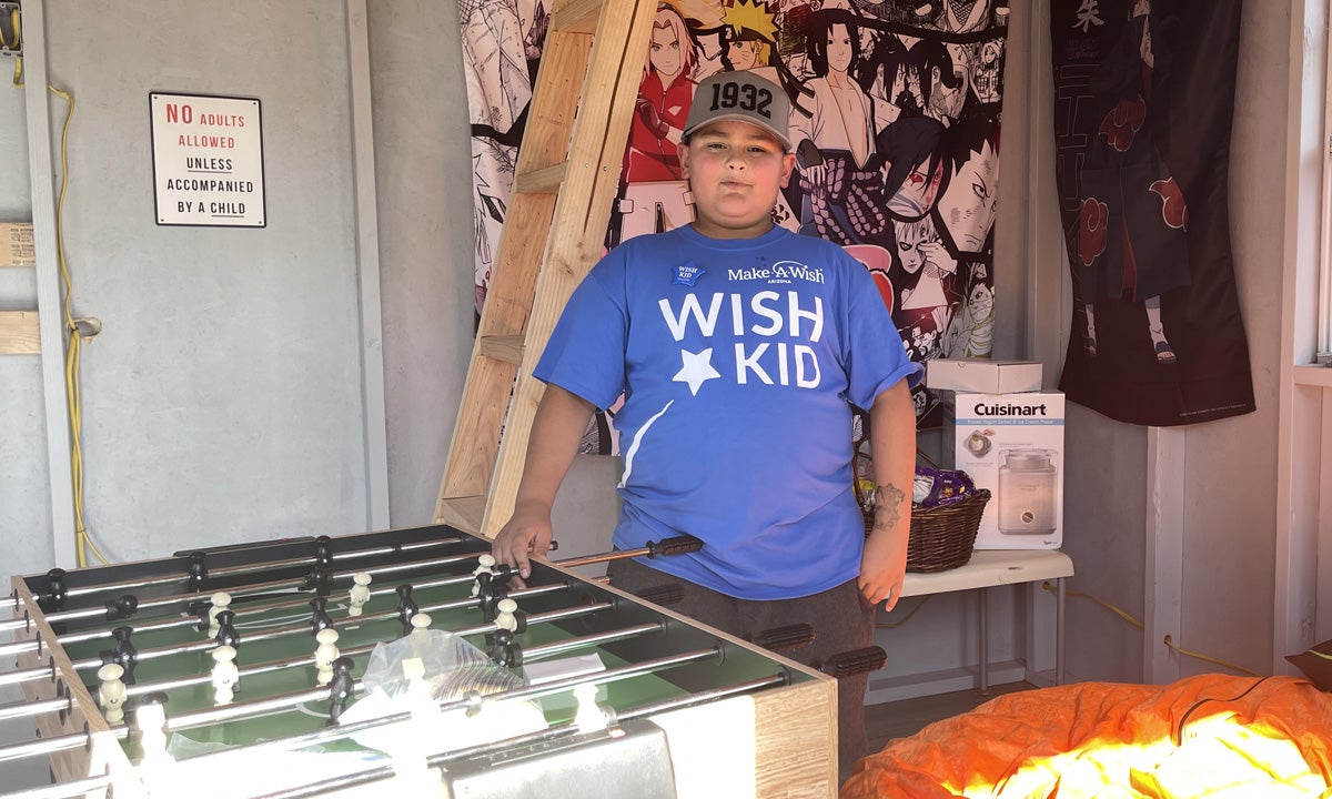 Jesse's man cave provides his own unique space