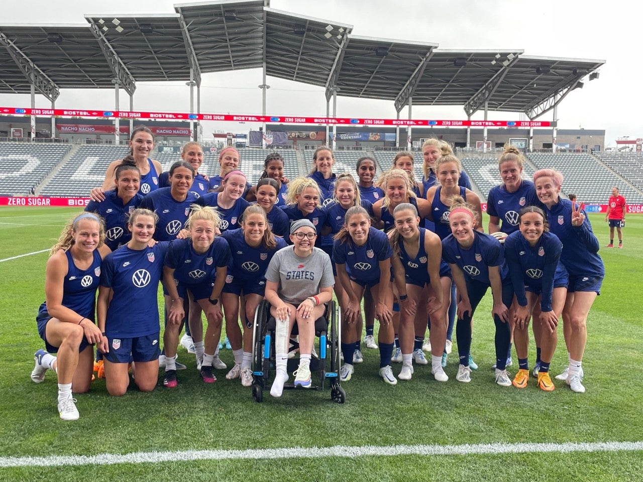 Molly takes her shot to meet the United States Women’s National Soccer Team