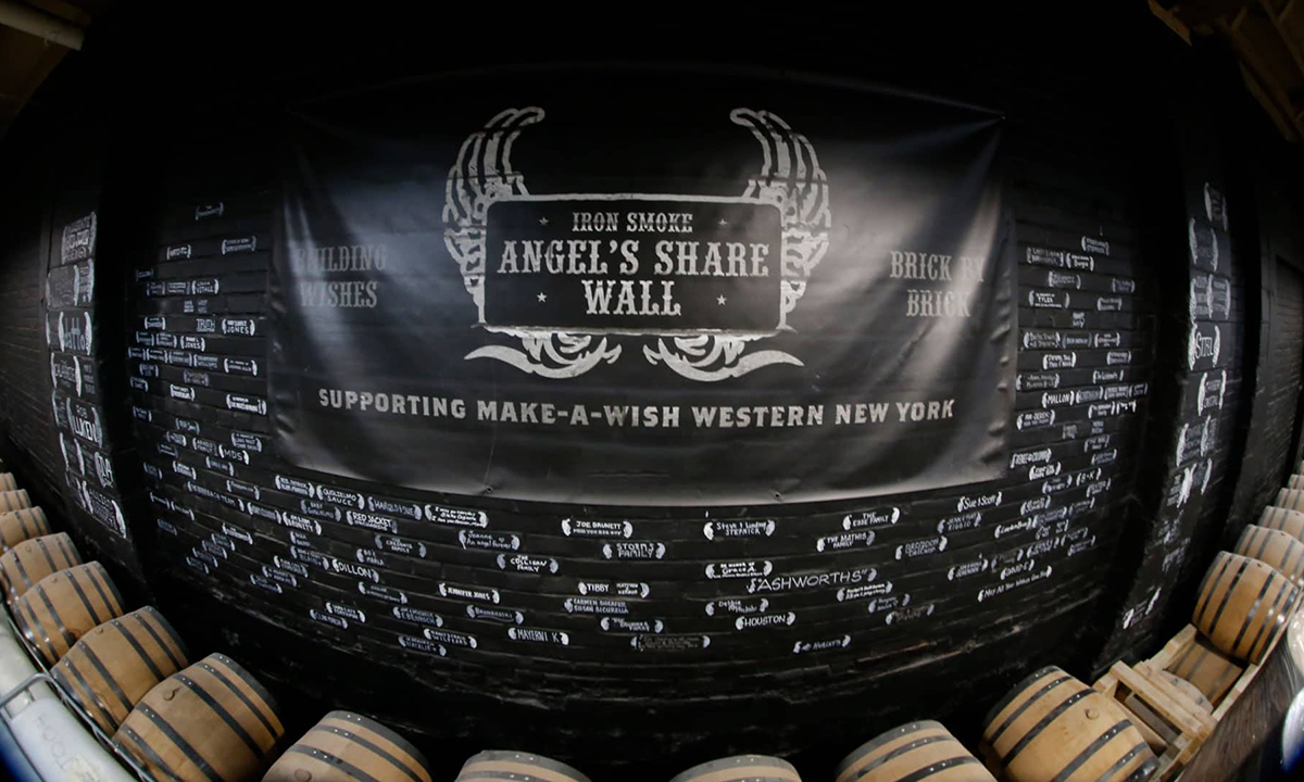 Iron Smoke Distillery Angel Share Wall