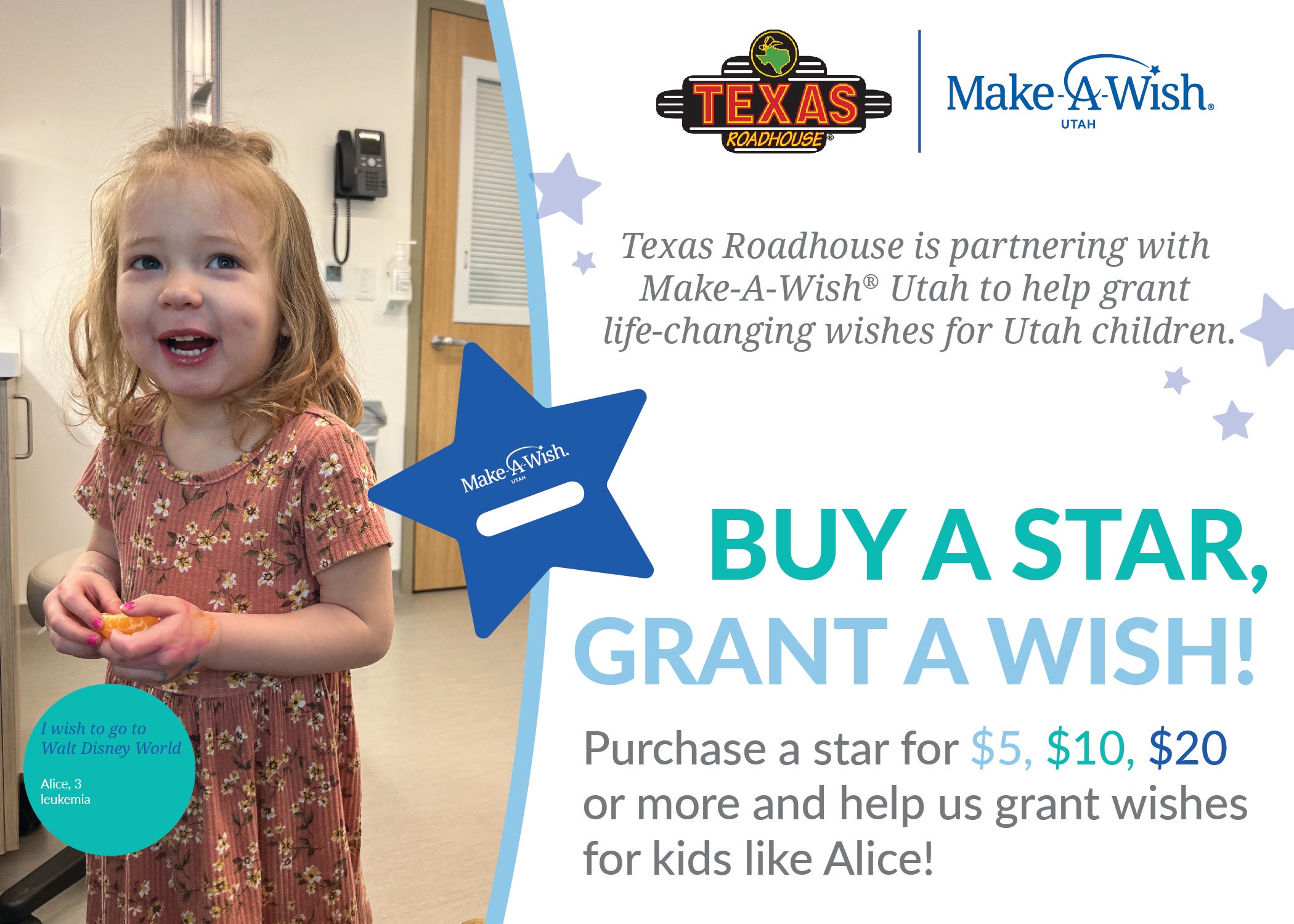 Donate A Star at Texas Roadhouse