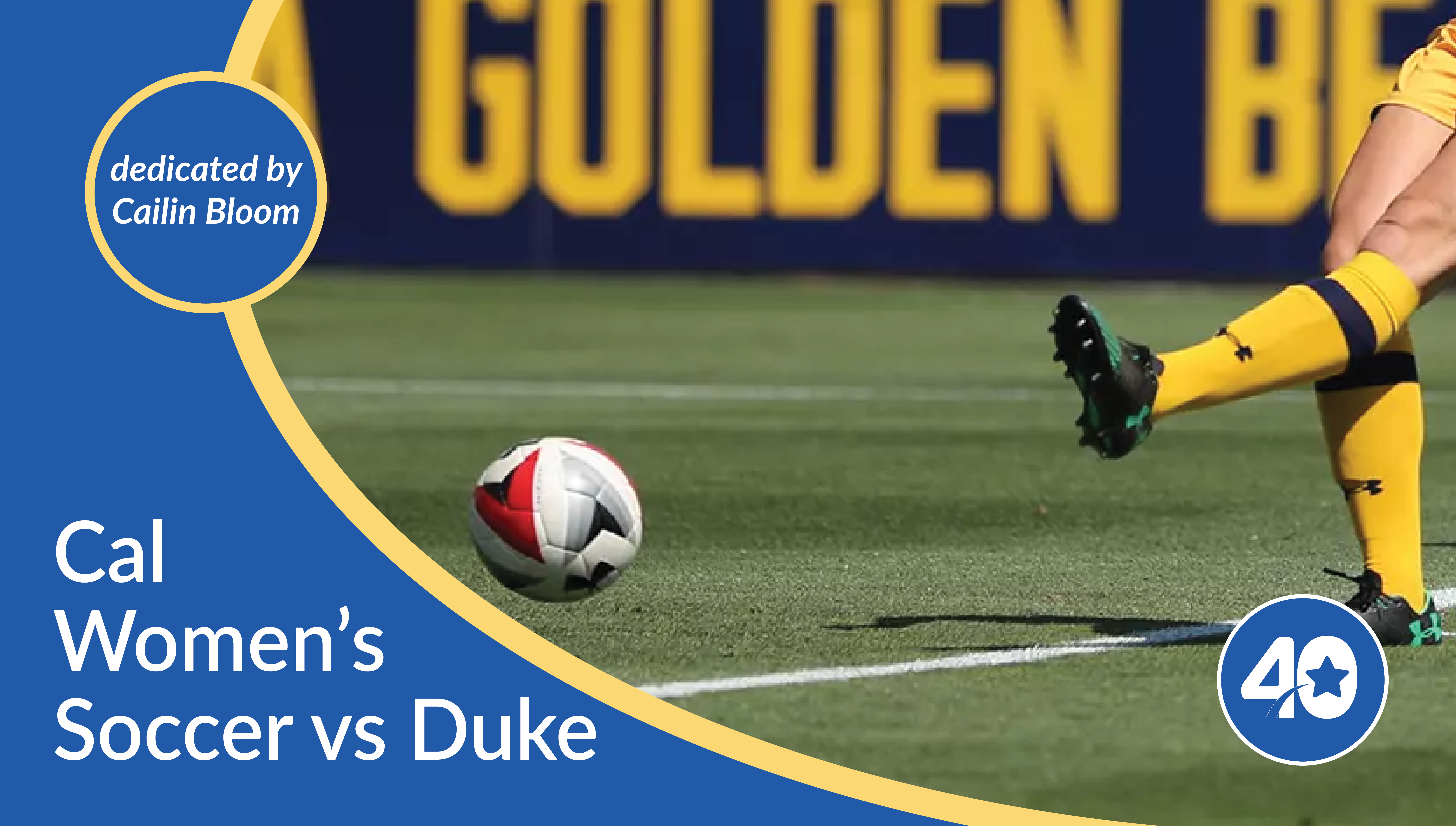 Cal Women's Soccer Make-A-Wish Greater Bay Area Dedication Game