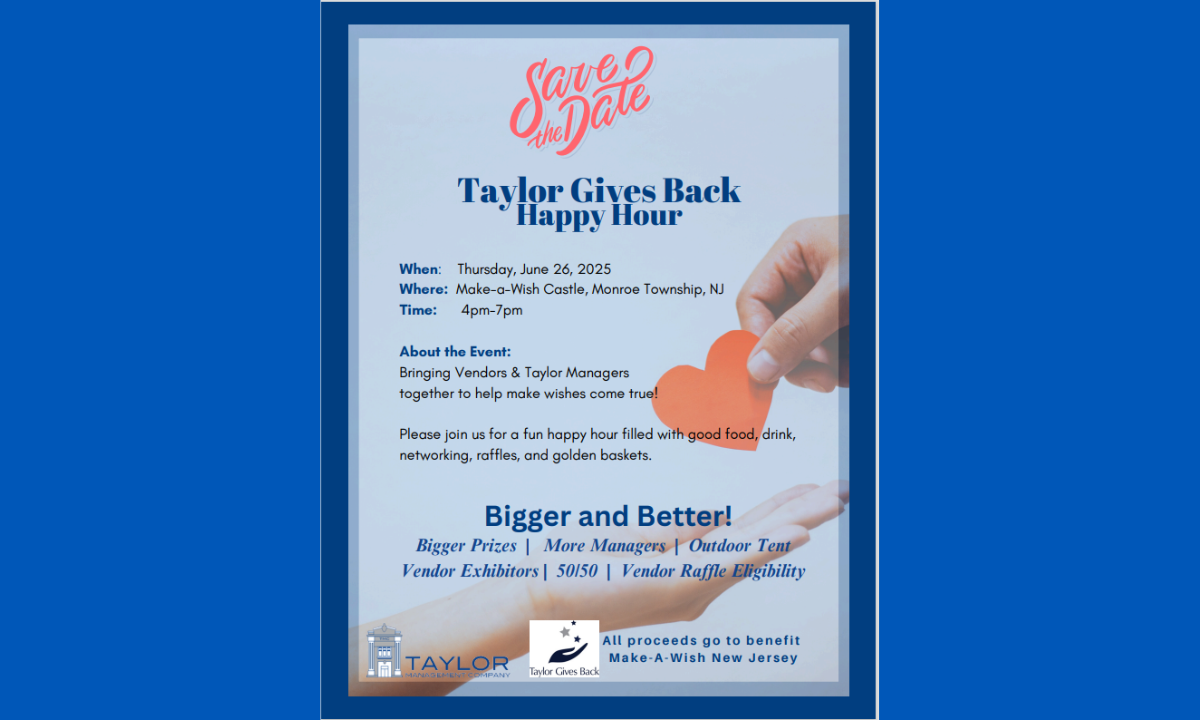 Taylor Gives Back Happy Hour