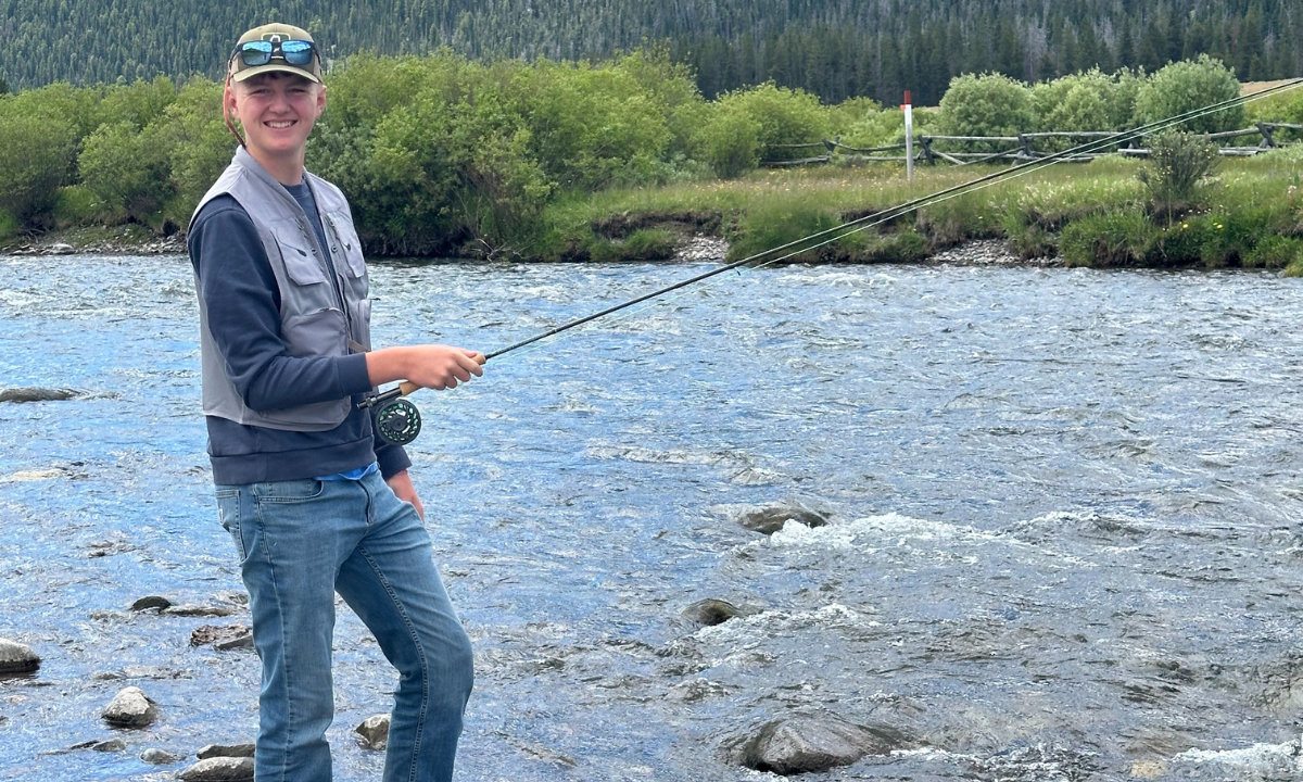 Kaysen's wish to go Fly Fishing in Montana - Make-A-Wish® Maine
