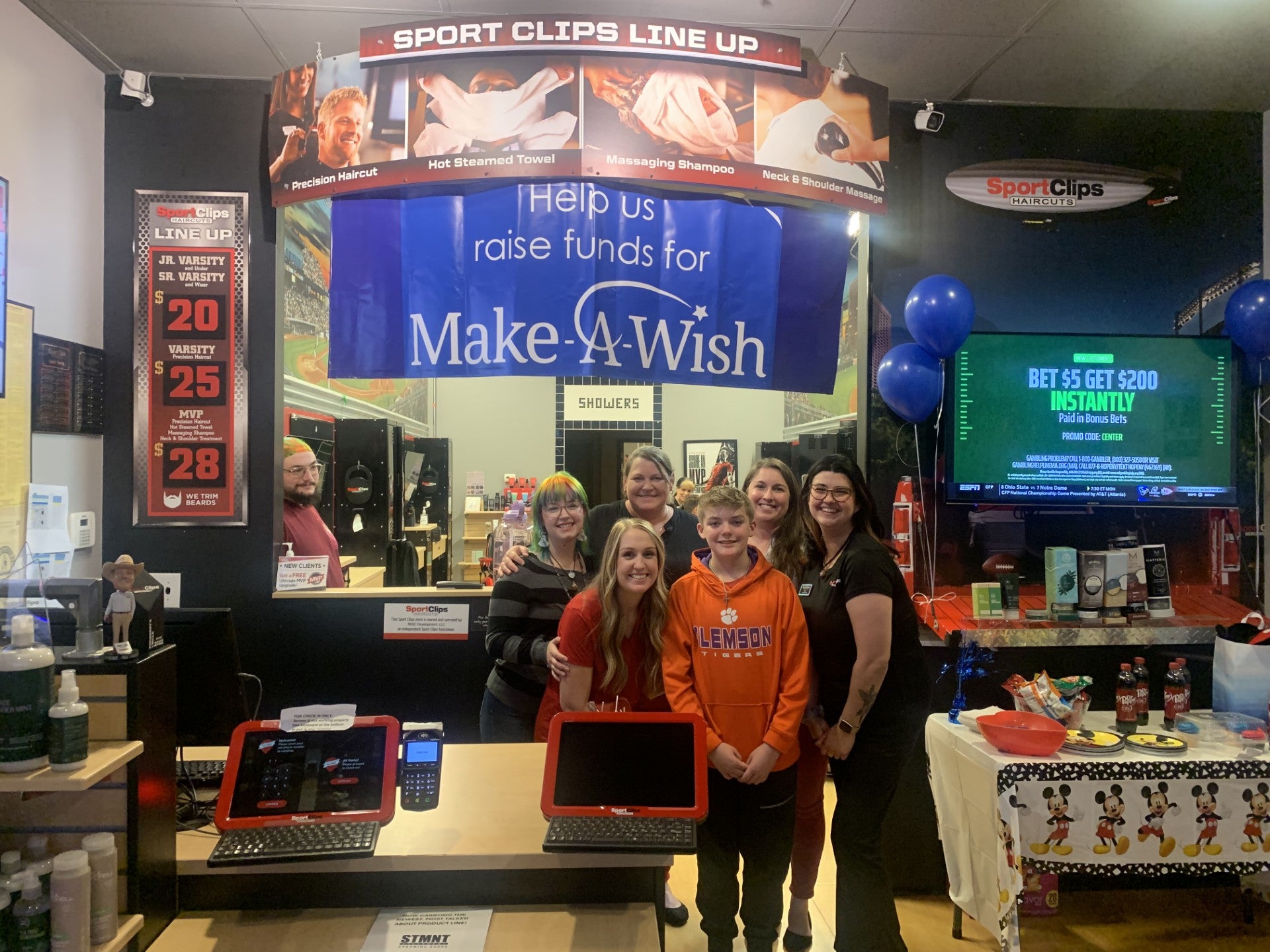 Sport Clips Stars for Wishes Campaign
